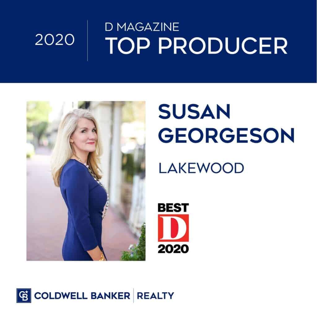 East Dallas Living Blog - Susan Georgeson D Magazine Top Producer
